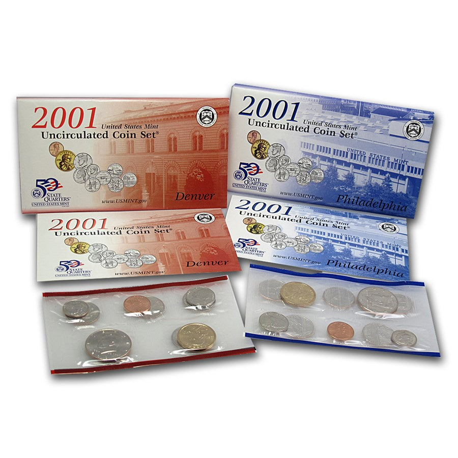 2001 Uncirculated Coin Set – P & D Currency